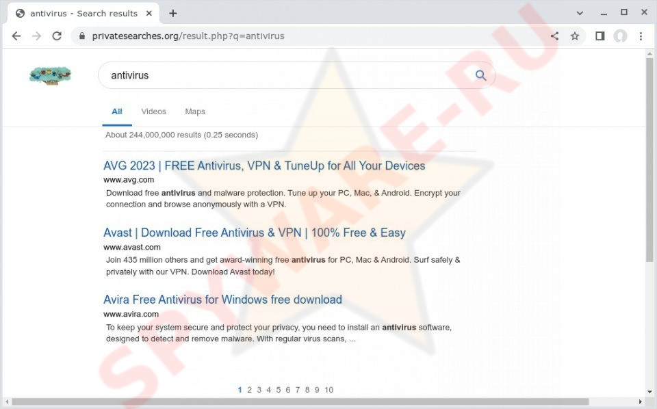 How to remove Privatesearches.org redirect (Virus removal guide ...